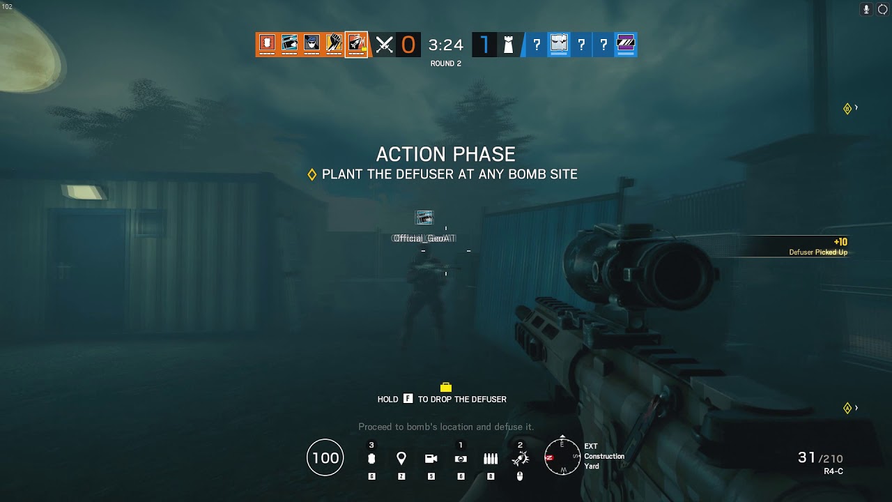 Breach charge kill(Siege) - YouTube