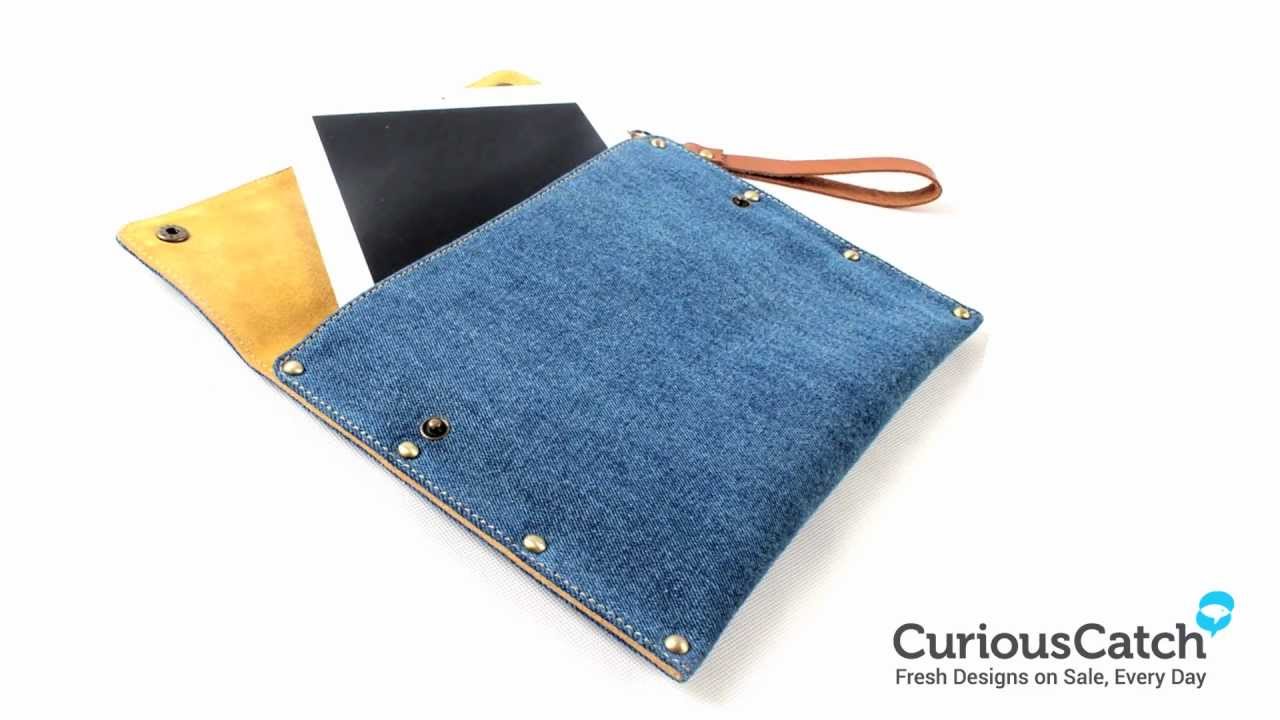 CuriousCatch.com | Handcrafted Denim iPad 2 & 3 Case - YouTube