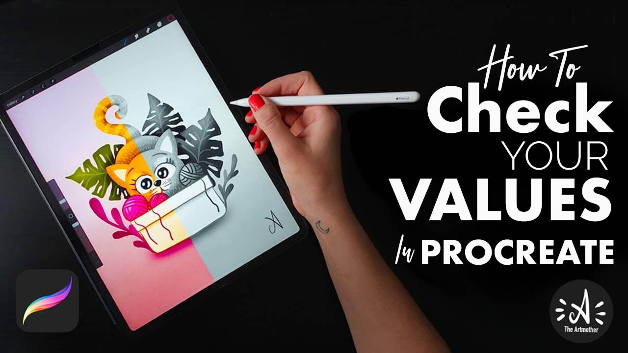 How To Check Your Values In Procreate? - YouTube