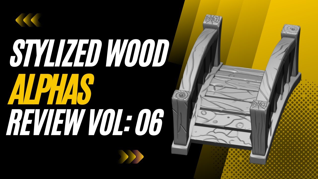 How to use Stylized Wood Alphas volume 06: review - YouTube