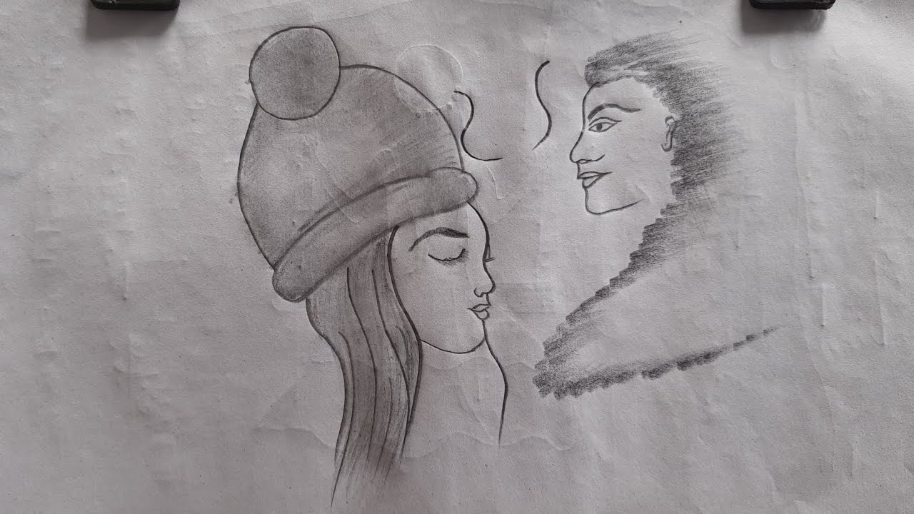 pencil sketch on paper for beginners - YouTube