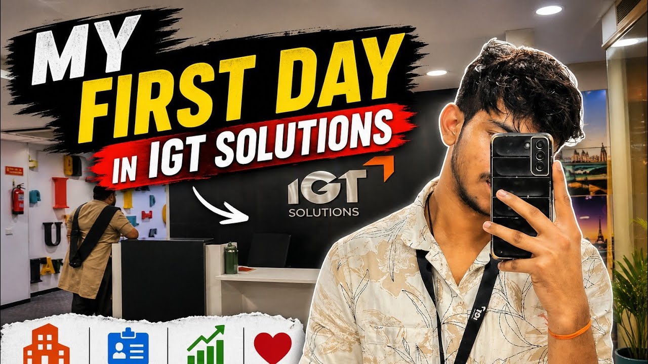 MY First Day In IGT Solutions 😍 || #vlog #gurgaon - YouTube