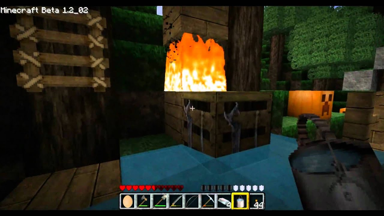 Minecraft - Fire in our village! - YouTube