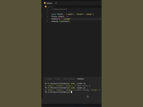 JavaScript array length is weird #shorts #javascript #coding #programming - YouTube