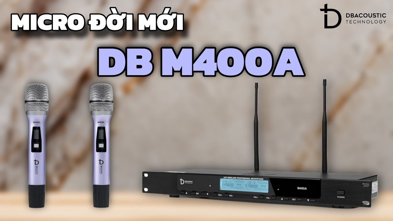 Micro tích hợp 15 chế độ EQ, chỉnh màu âm cho mic. Công nghệ mới, giá rẻ. Micro DB M400A - YouTube