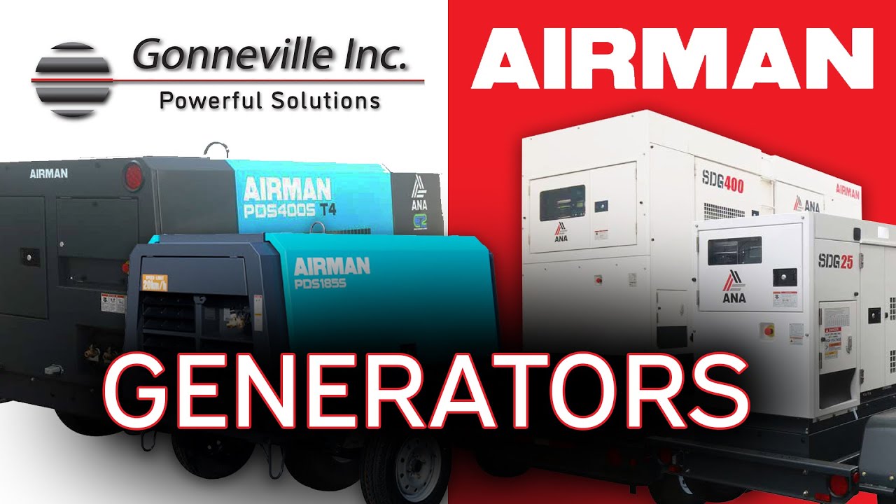Airman Portable Generators - YouTube