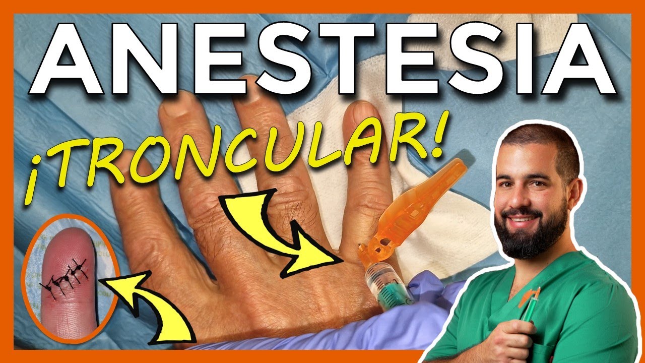Cómo poner ANESTESIA para suturar un dedo. ANESTESIA TRONCULAR. Video ...