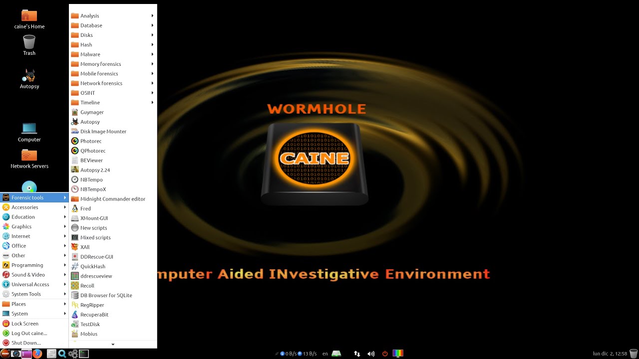 Distro Linux Investigasi Digital Forensic - CAINE 11.0 - YouTube