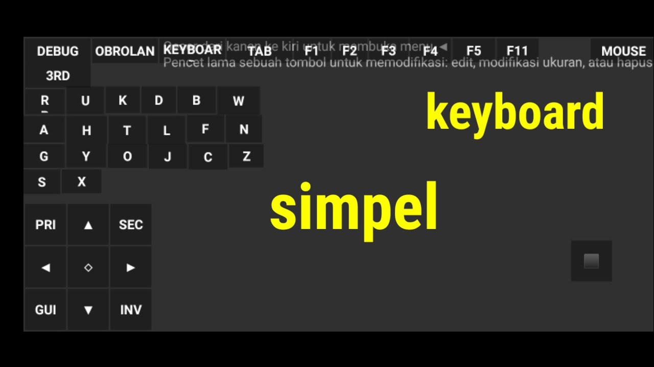 cara memasang keyboard di pojav launcher simpel - YouTube