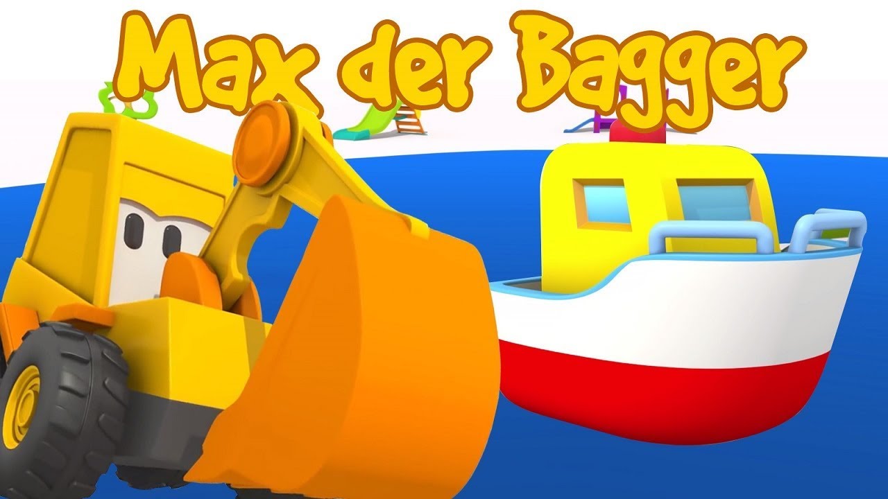 5 Episoden von Max der Bagger auf Deutsch. Zeichentrickfilme mit Autos ...