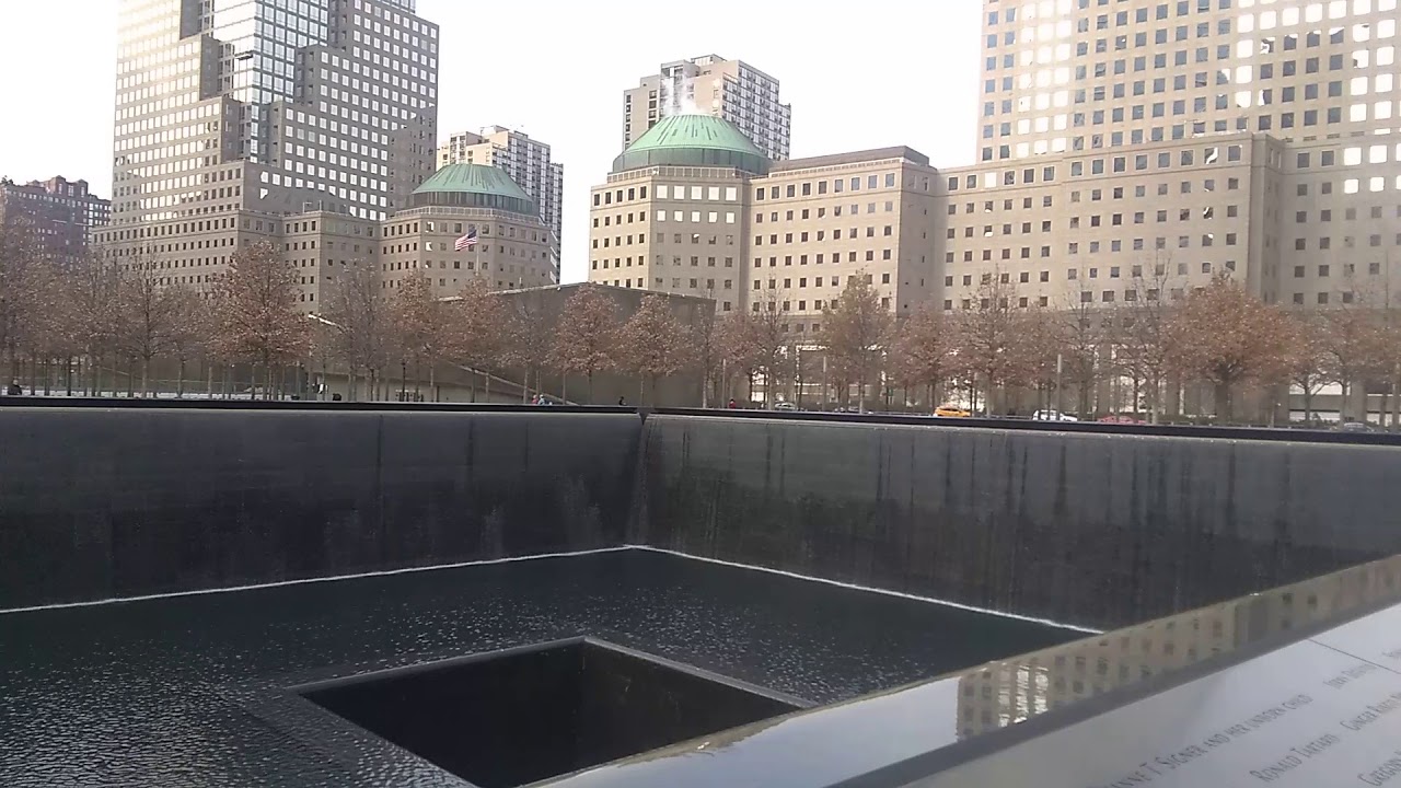 911 ground zero black cube memorial - YouTube