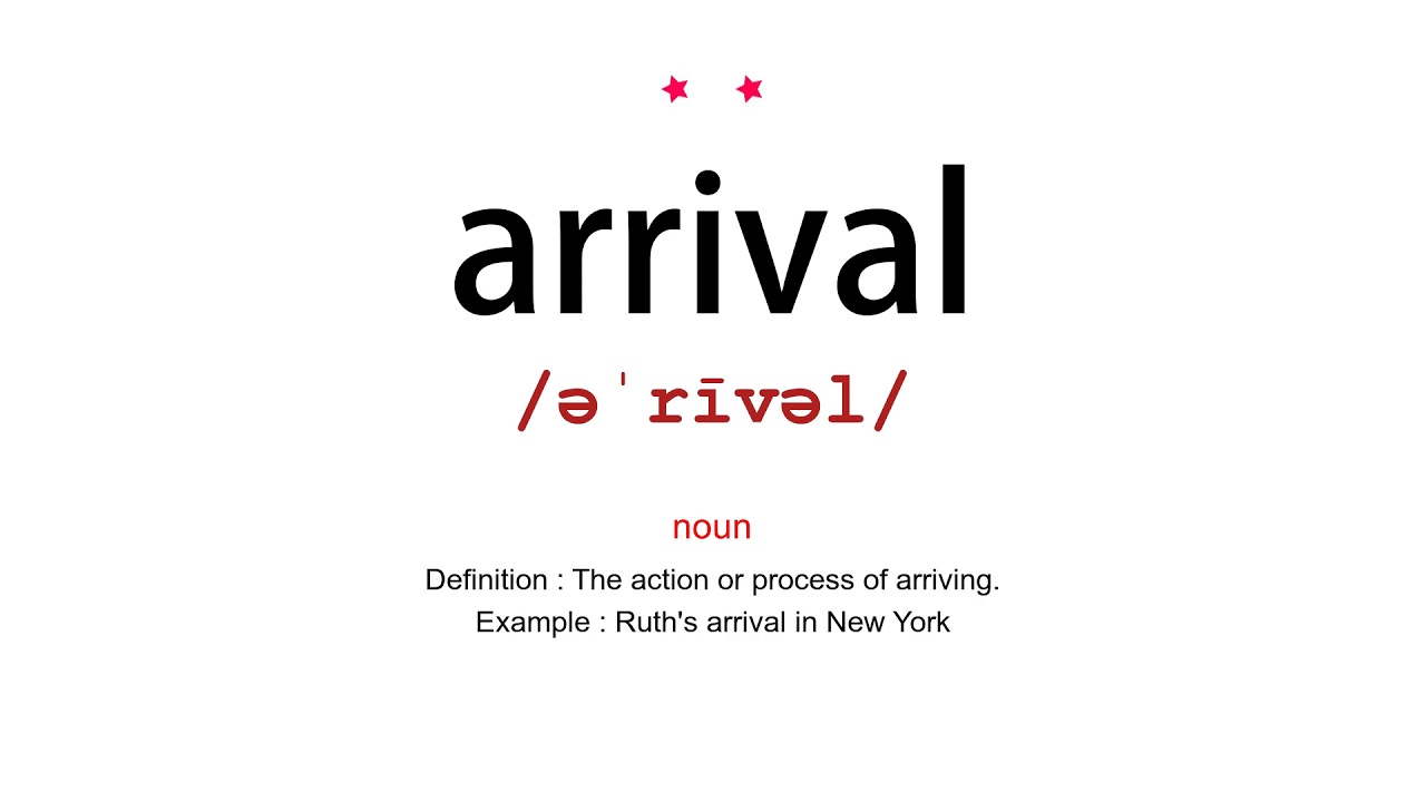 How to pronounce arrival - Vocab Today - YouTube
