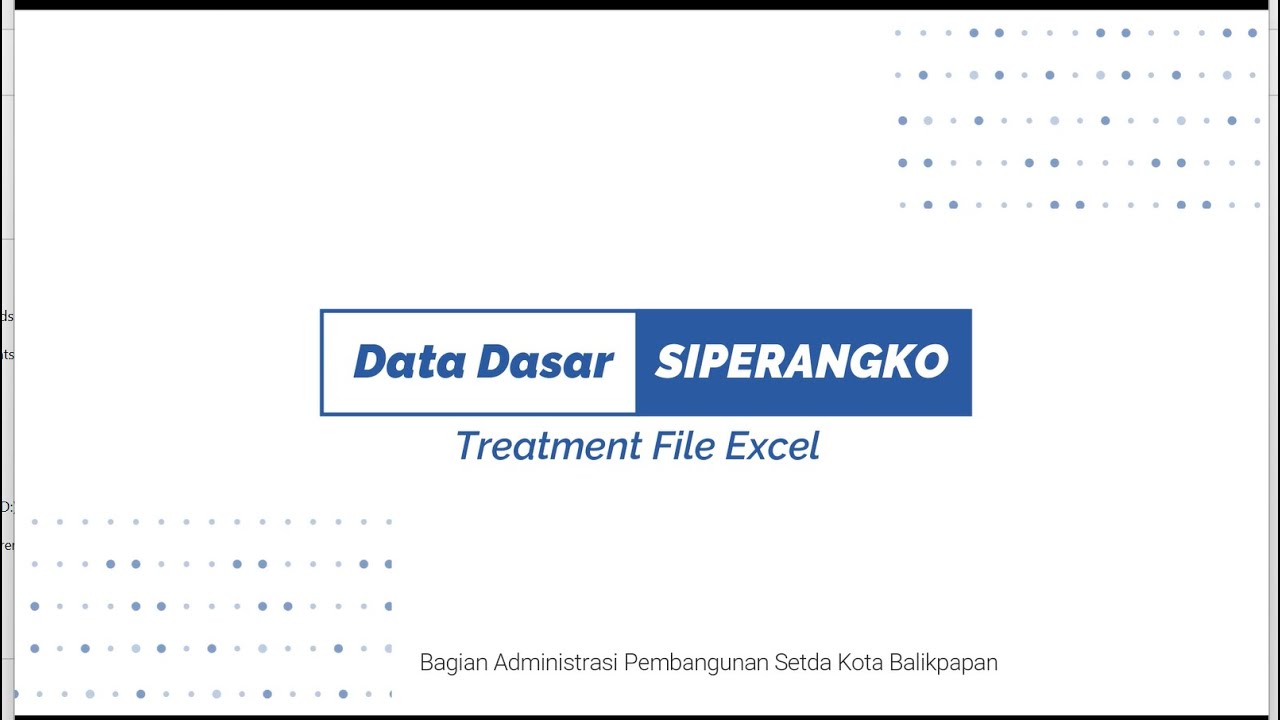 SIPERANGKO - Treatment File Excel - YouTube