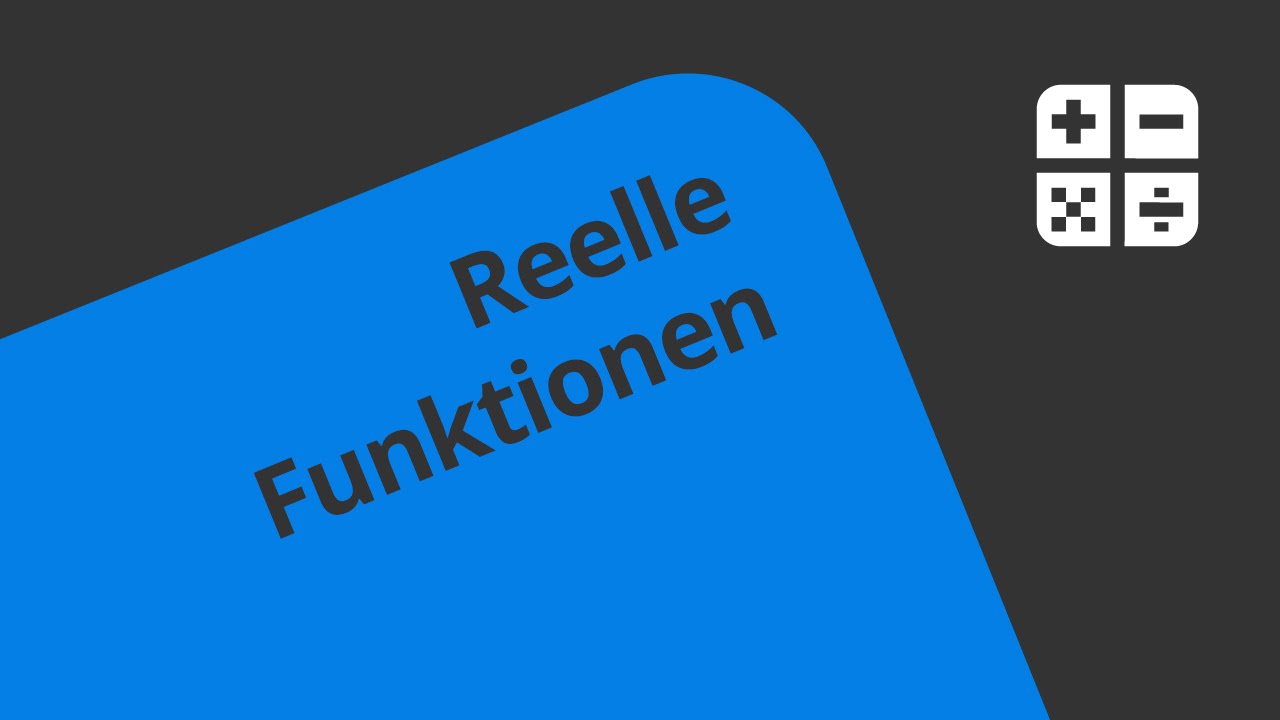Definition und Anwendung reeller Funktionen - Eine Einführung ...
