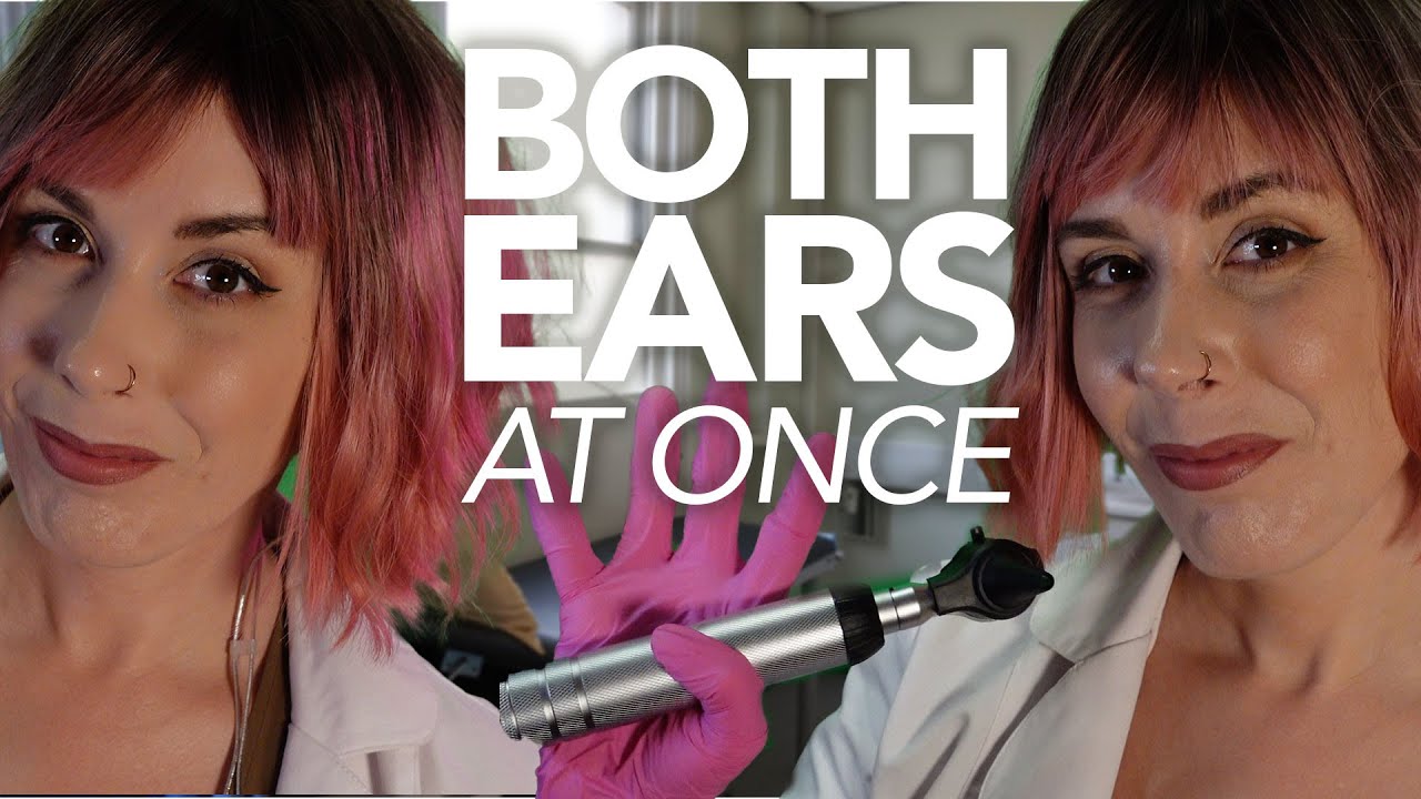 ASMR | Intense Double Otoscope: Ear to Ear Layered Ear Exam (Twin ...