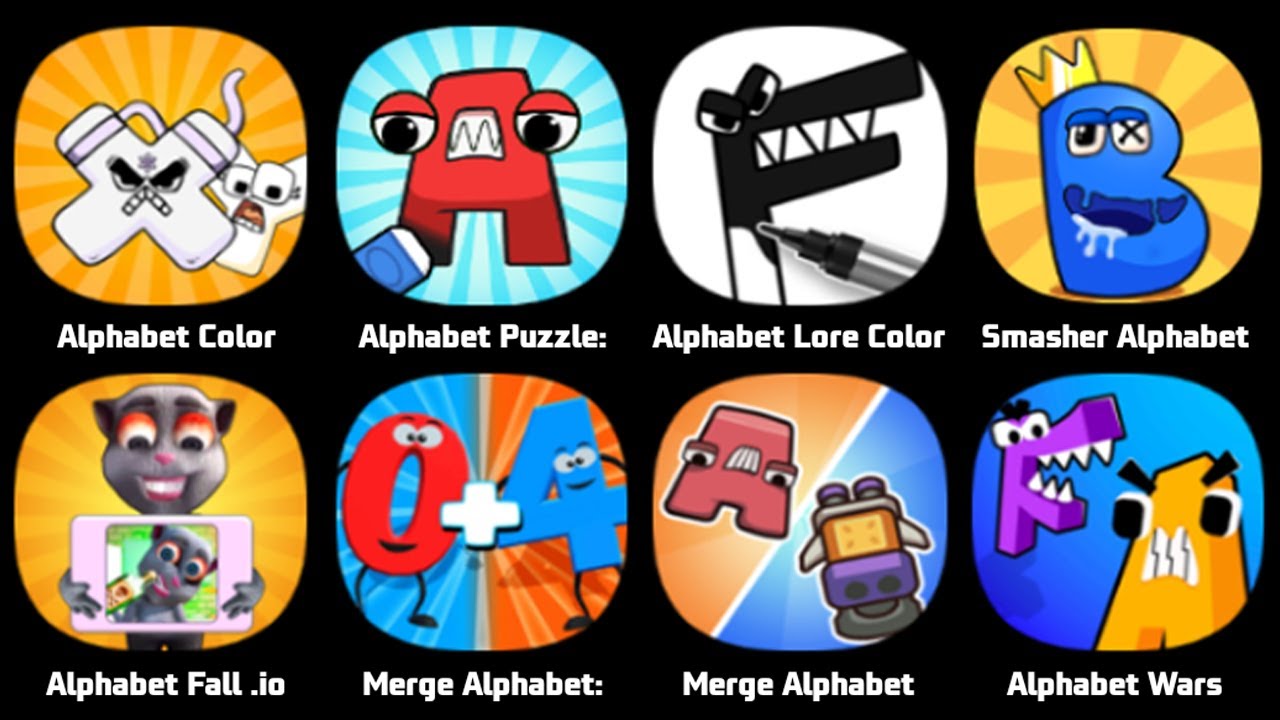 Alphabet Color Story, Alphabet Puzzle DOP, Smasher Alphabet, Fall.io ...