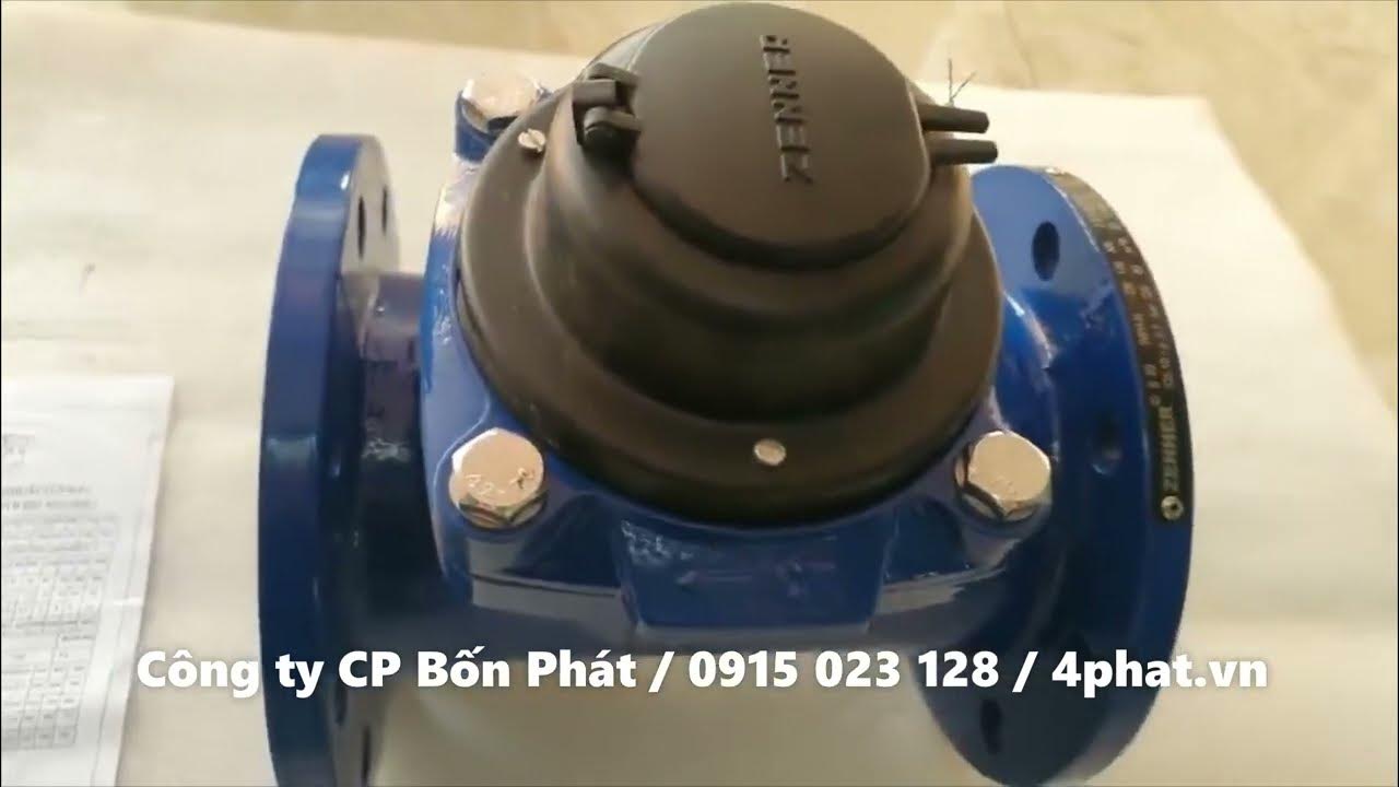 Đồng hồ nước Zenner DN100 Model WPH N Qn60 DN100 Class B - YouTube