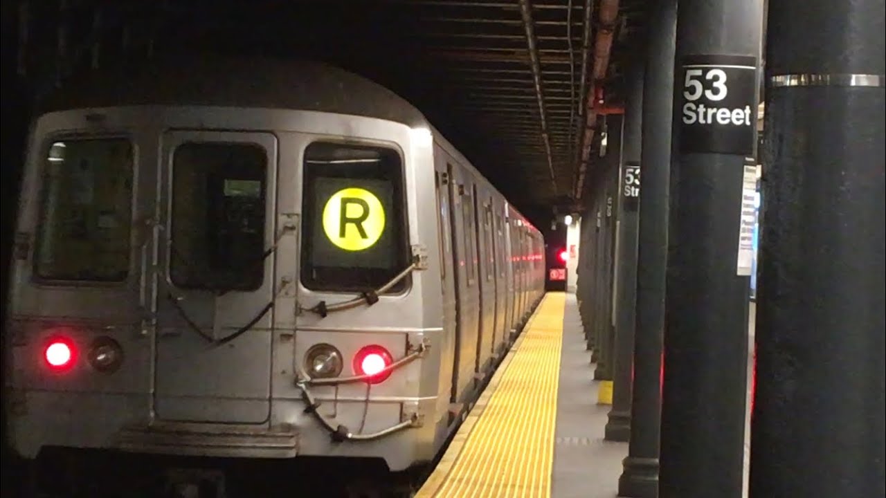 [MTA]: R46 (R) Train Action @ 53rd Street - YouTube