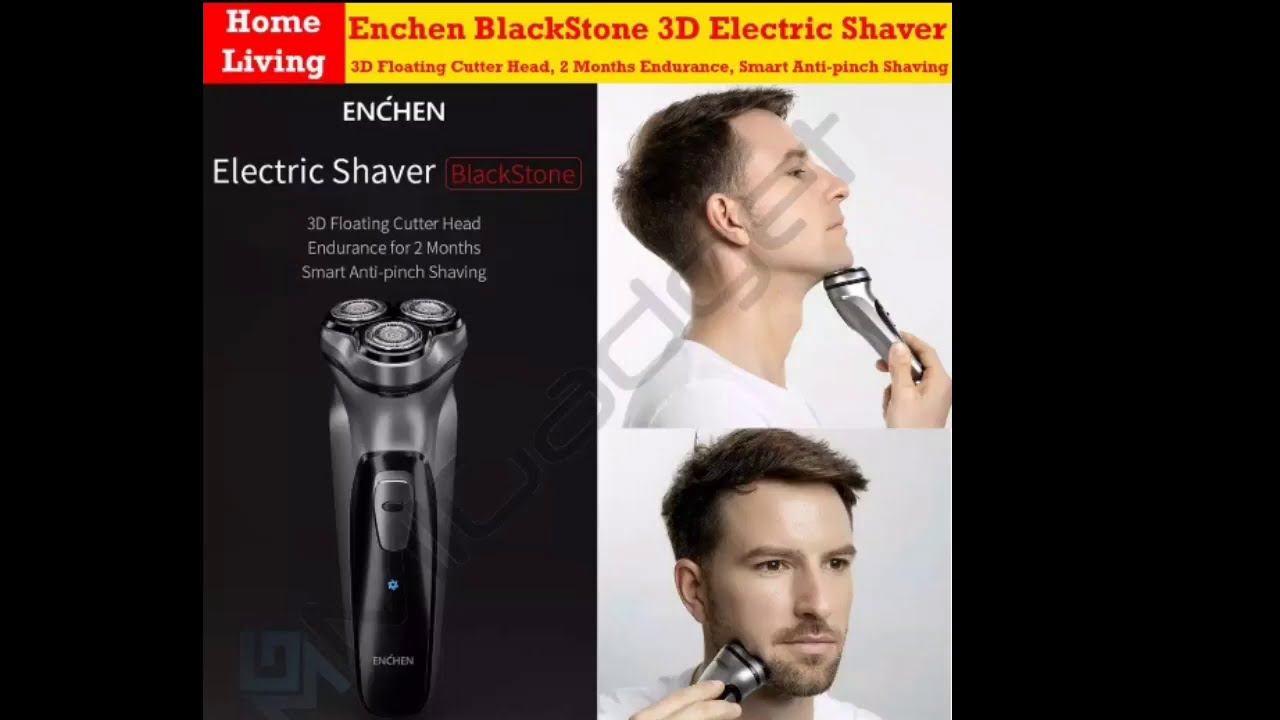 UNBOXING DAN REVIEW xiaomi enchen black stone 3d electric shaver - YouTube