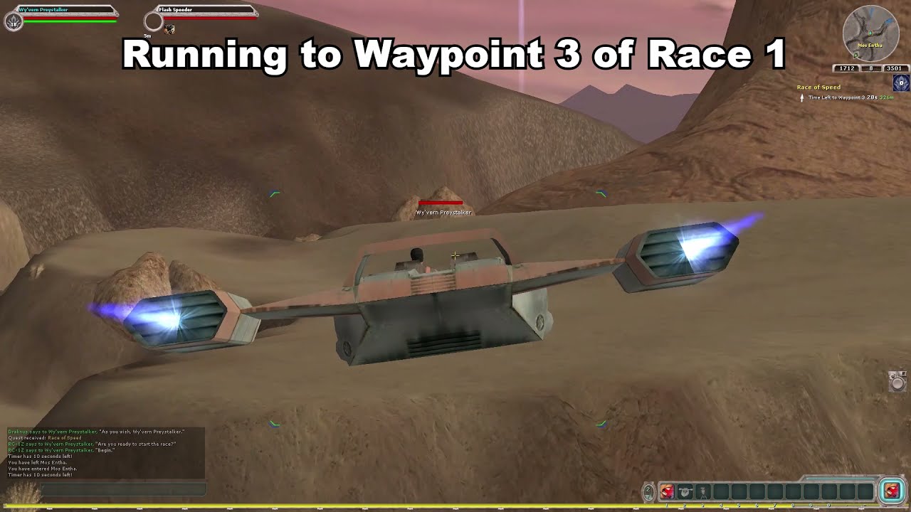 SWG Legends Legacy Questline: Tips on Swoop Racing in Mos Entha - YouTube