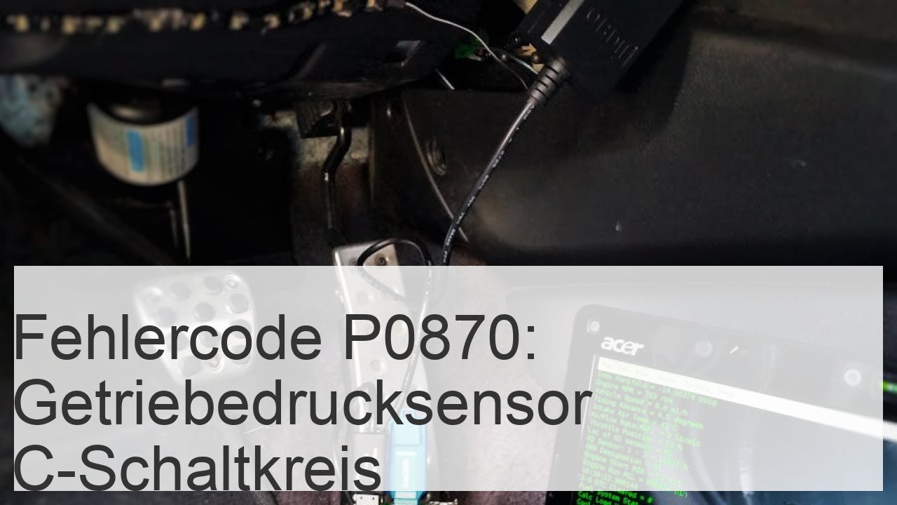 Fehlercode P0870: Drucksensor für Getriebeflüssigkeit/Schalter C ...