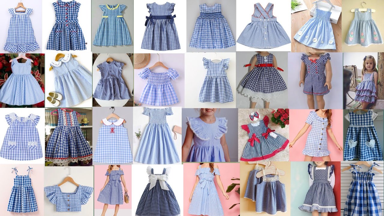 100+ Baby Girl Check Print Frocks Designs || Check Print Frock Designs ...