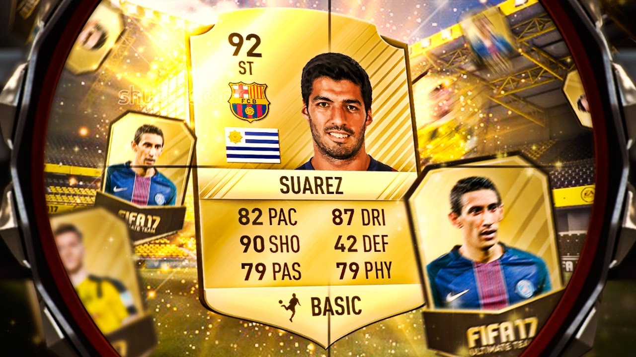 LUIS SUÁREZ!!!!!!! PACK OPENING OBJETIVO | FIFA 17 - YouTube