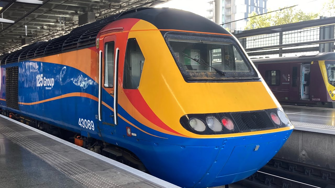 125 group HST railtour leaving st Pancras to Cricklewood depot - YouTube