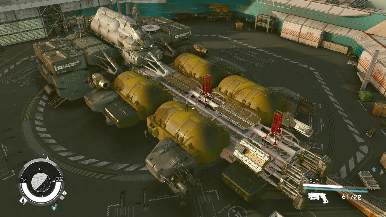 Starfield Stronghold Largest Purchaseable C Rank Ship Interior and ...