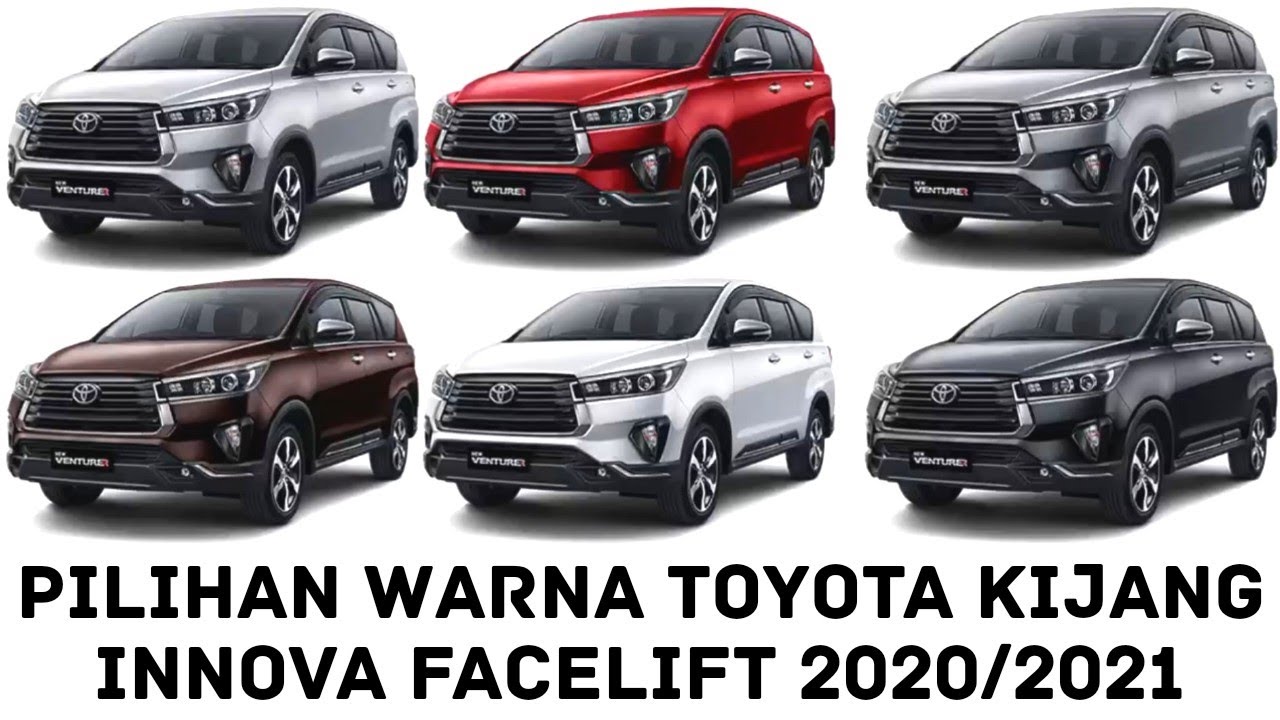 Pilihan Warna Innova Facelift Dan Venturer Facelift || Review Toyota ...