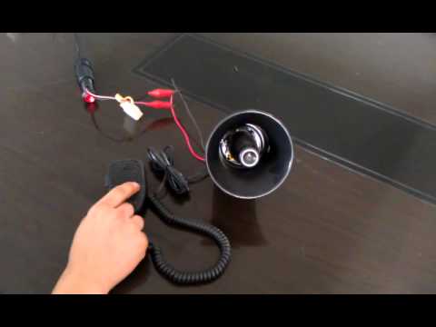motorcycle alarm siren,12v,50w,3 tones,easy installed CJB-577 - YouTube
