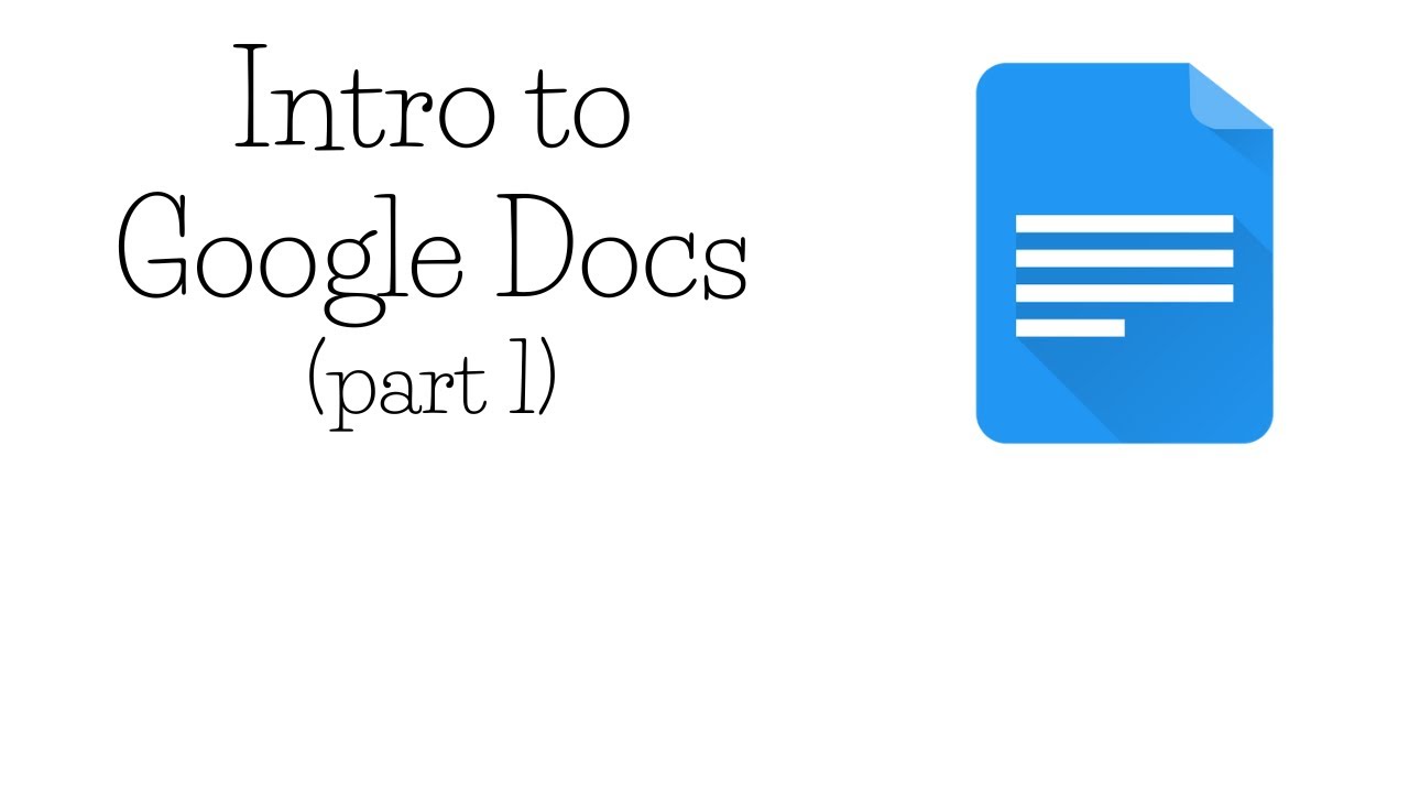 Intro to Google Docs, part 1-EHMS-Docs-4 - YouTube