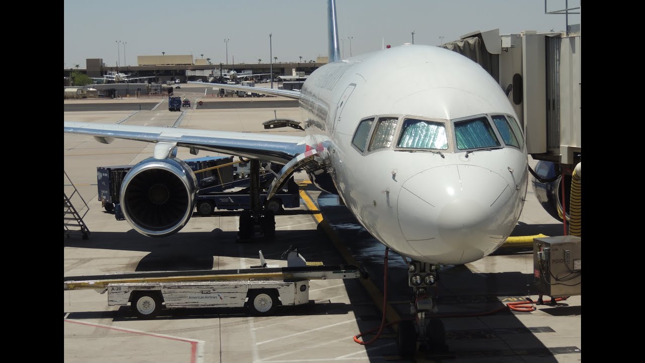 *FULL FLIGHT* US Airways Boeing 757-200 [N909AW] full flight LAX-PHX ...