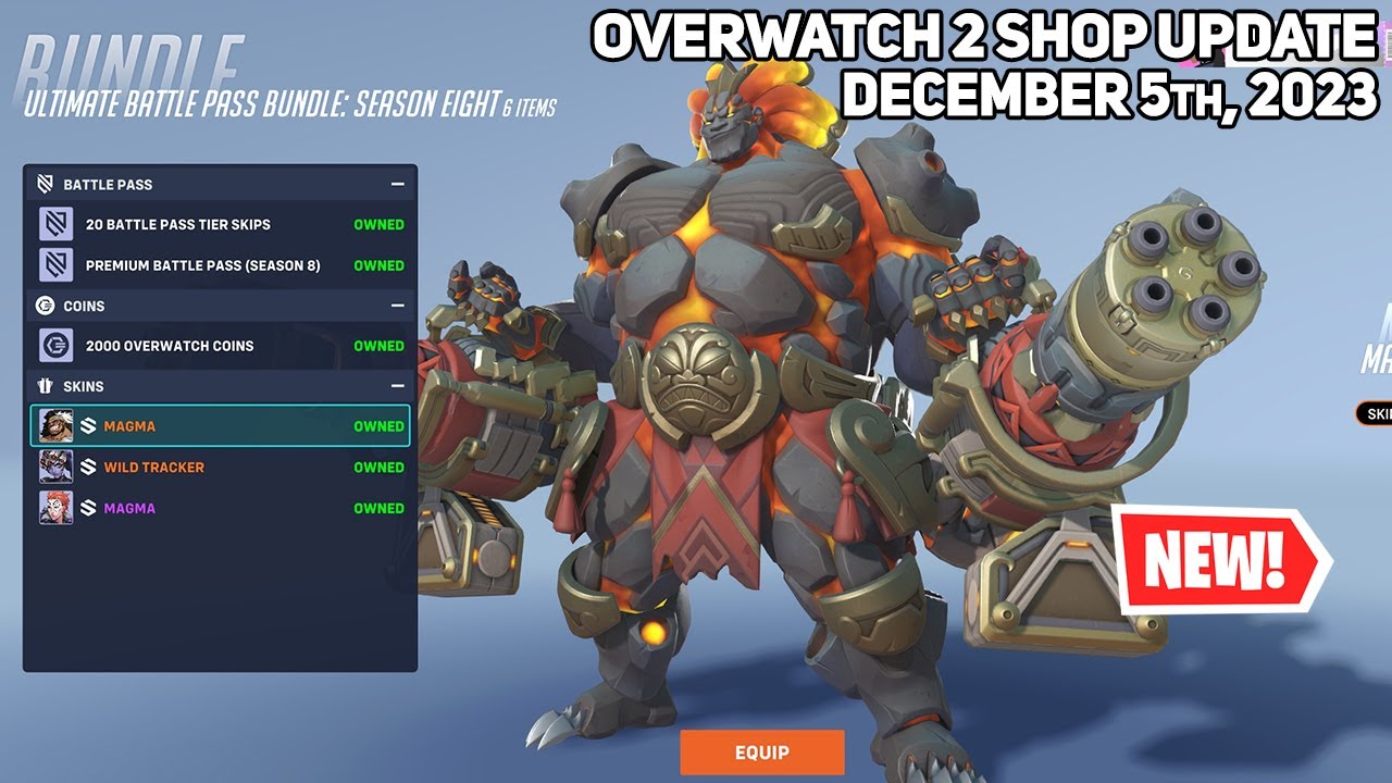 *NEW* SEASON EIGHT ITEM SHOP! Overwatch 2 Shop Update (December 5th ...