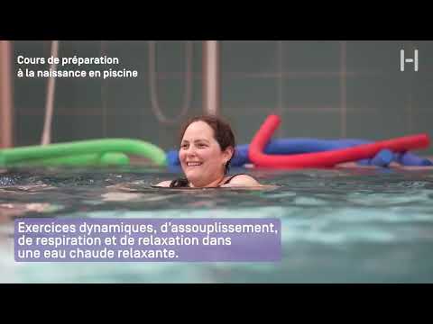 Cours de préparation à la naissance en piscine - Hôpital de La Tour