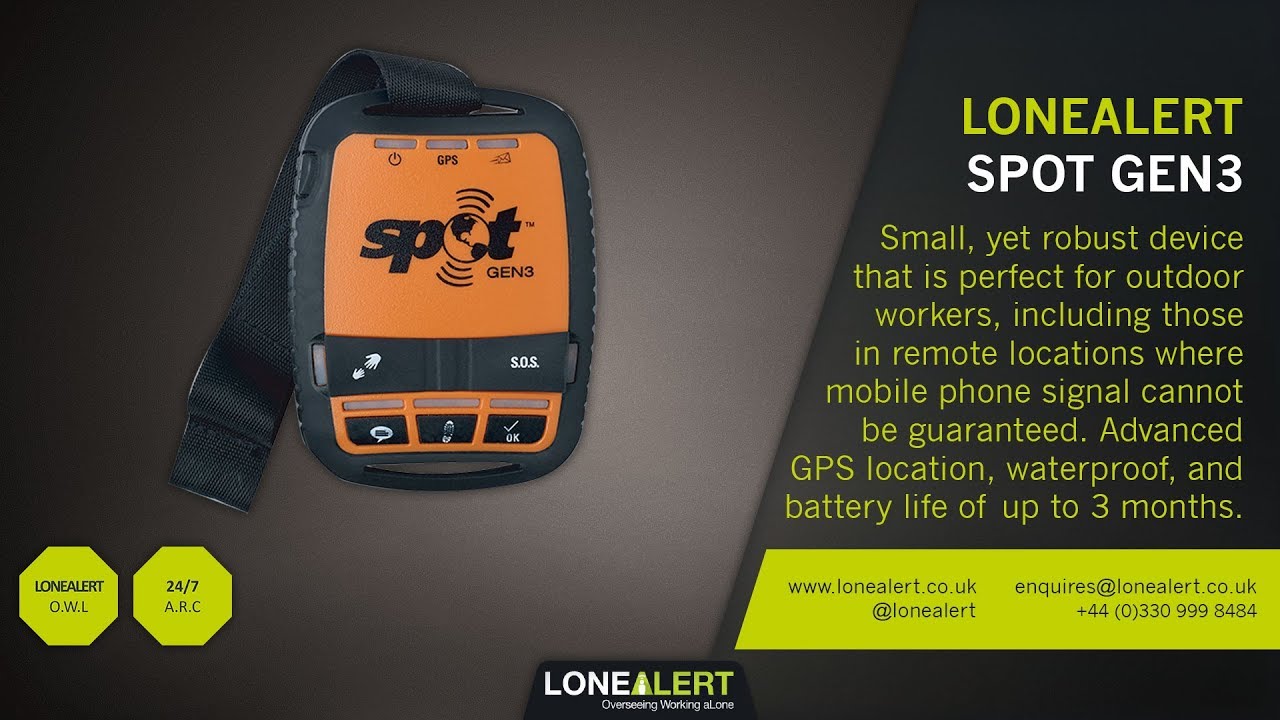 LONEALERT Spot Gen3 - Robust lone worker device for outdoor workers ...