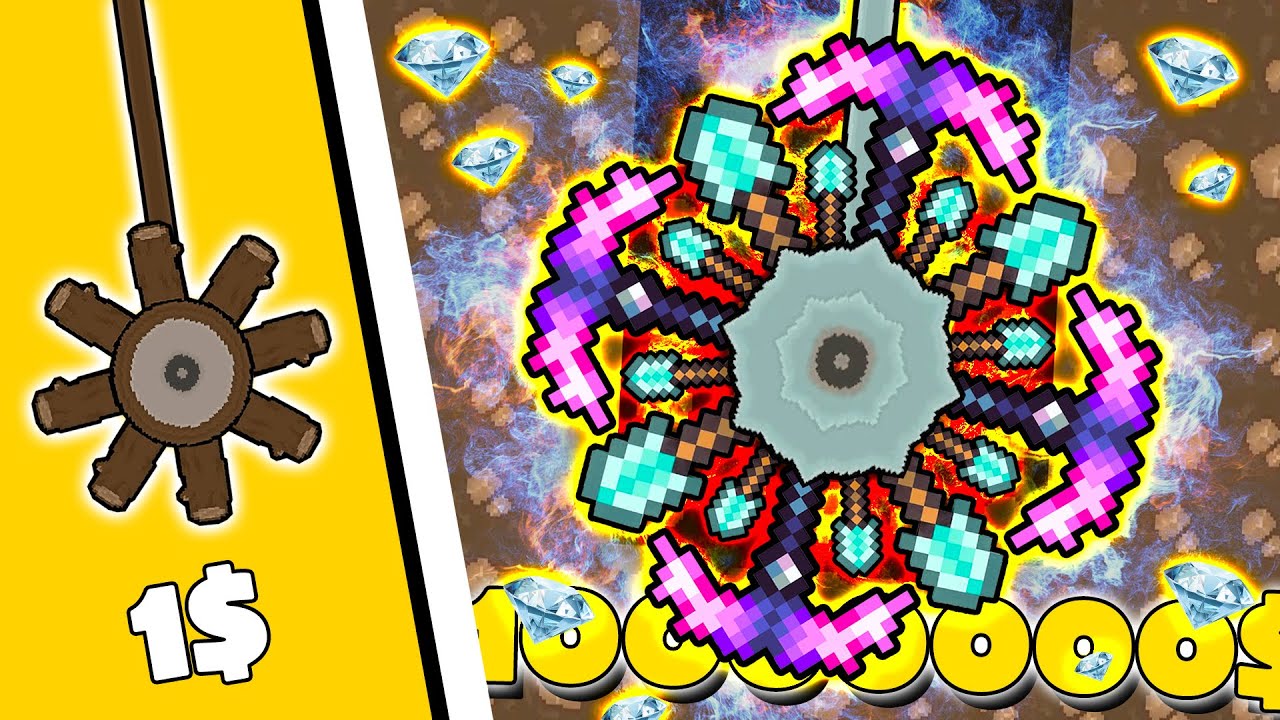 PobbRose MÁY ĐÀO 1$ vs SIÊU MÁY ĐÀO !!! (PobbRose Thánh đào mỏ) | Craft ...