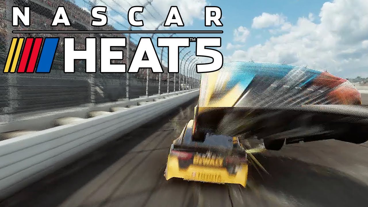Backwards NASCAR is CHAOS - NASCAR Heat 5 - YouTube