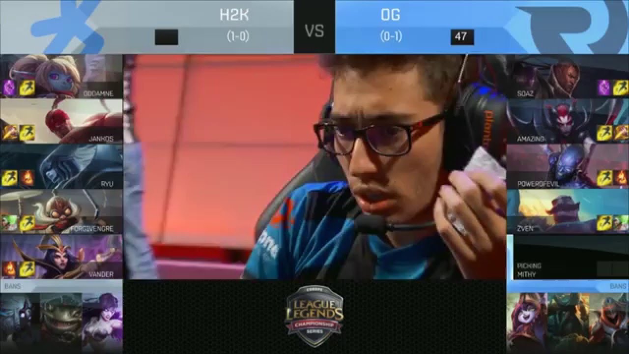 H2K Gaming vs Origen S6 EU LCS Spring 2016 H2K vs OG G1 W1D2 - YouTube