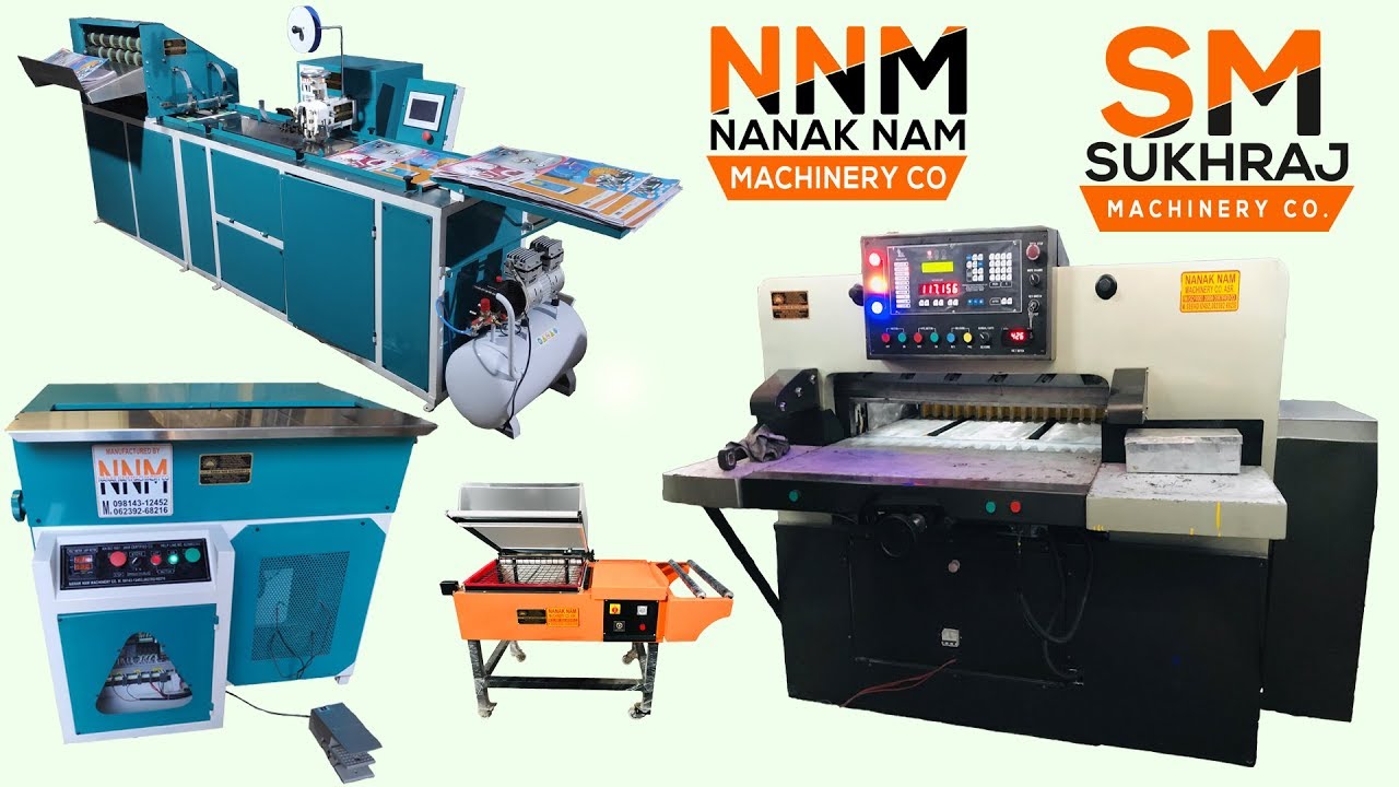 ALL TYPES OF MACHINES FOR NOTEBOOK MAKING, COPIES, REGISTER, PAPER ...