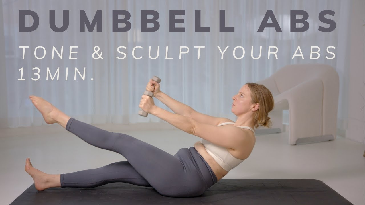 Dumbbell Ab Exercises for a Strong Core| 13 Minutes - YouTube