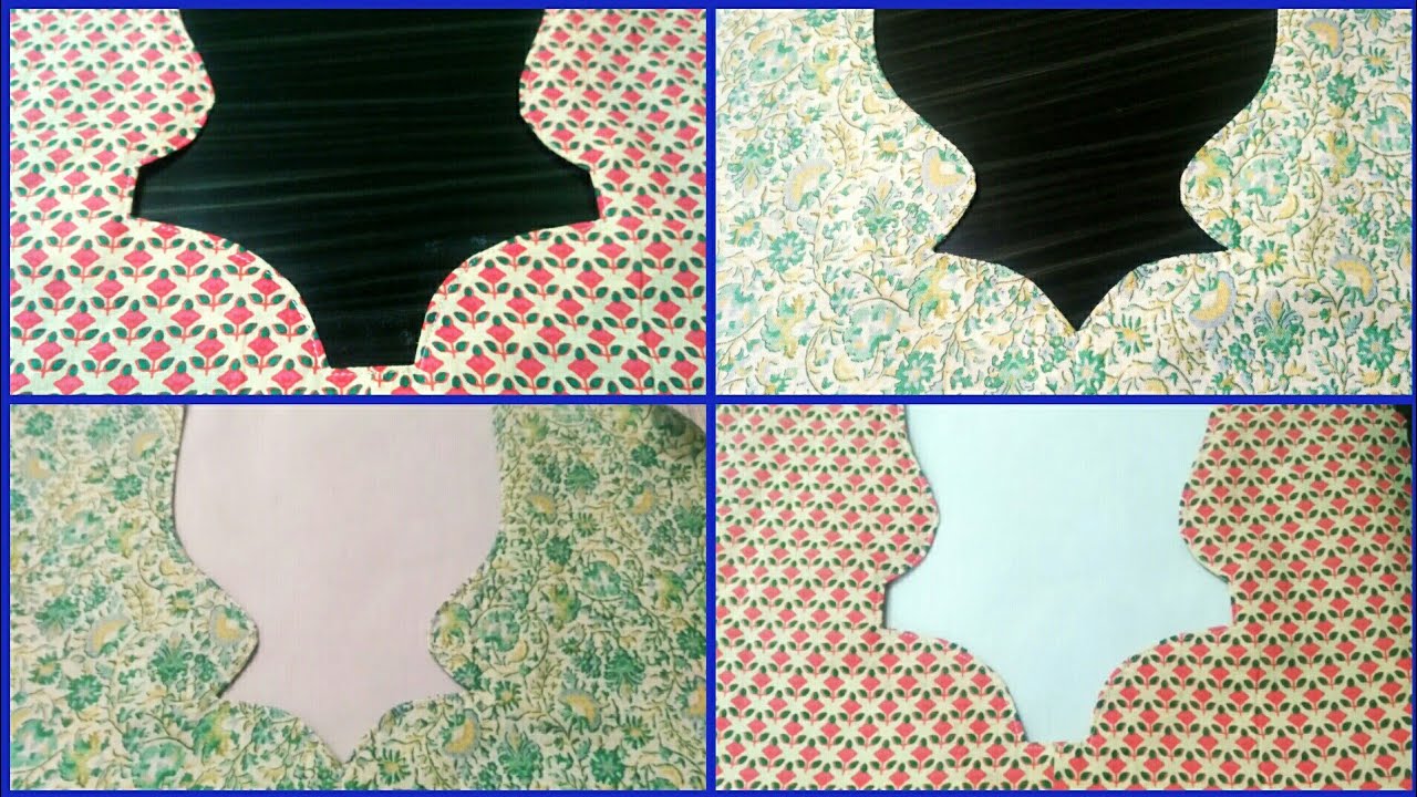 Simple cotton dress neck design cutting and stitching easy method ...