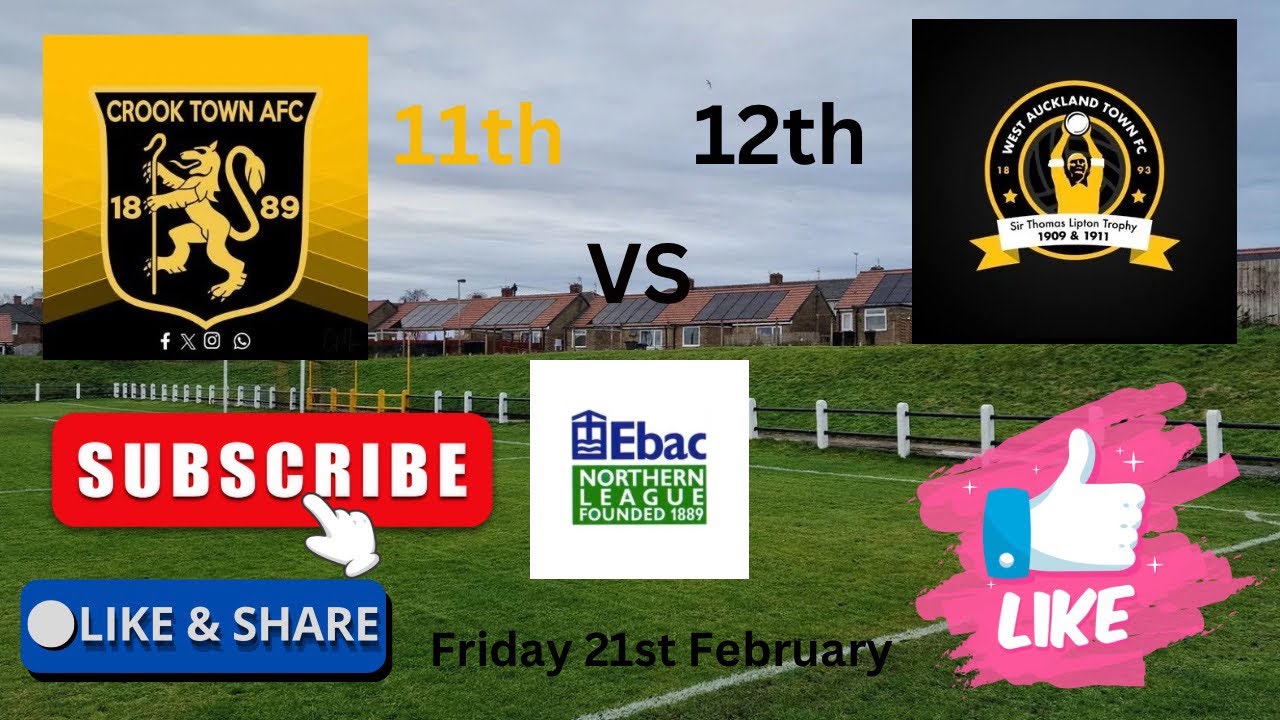 Are Crook making a late run for Playoffs? (Crook Town 2-0 West Auckland ...