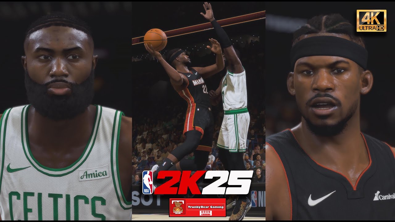 FULL MODDED NBA 2K25 NEXT-GEN PC | CELTICS vs HEAT | REALISTIC ...
