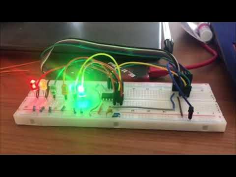 Pic16F676 Part 5 C programming create a UK traffic light system for a model layout - YouTube