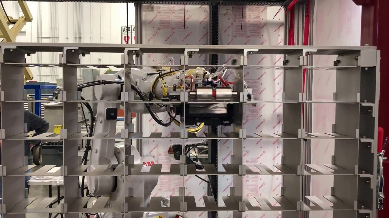 Automated Film Sheet Stacking Robot - YouTube