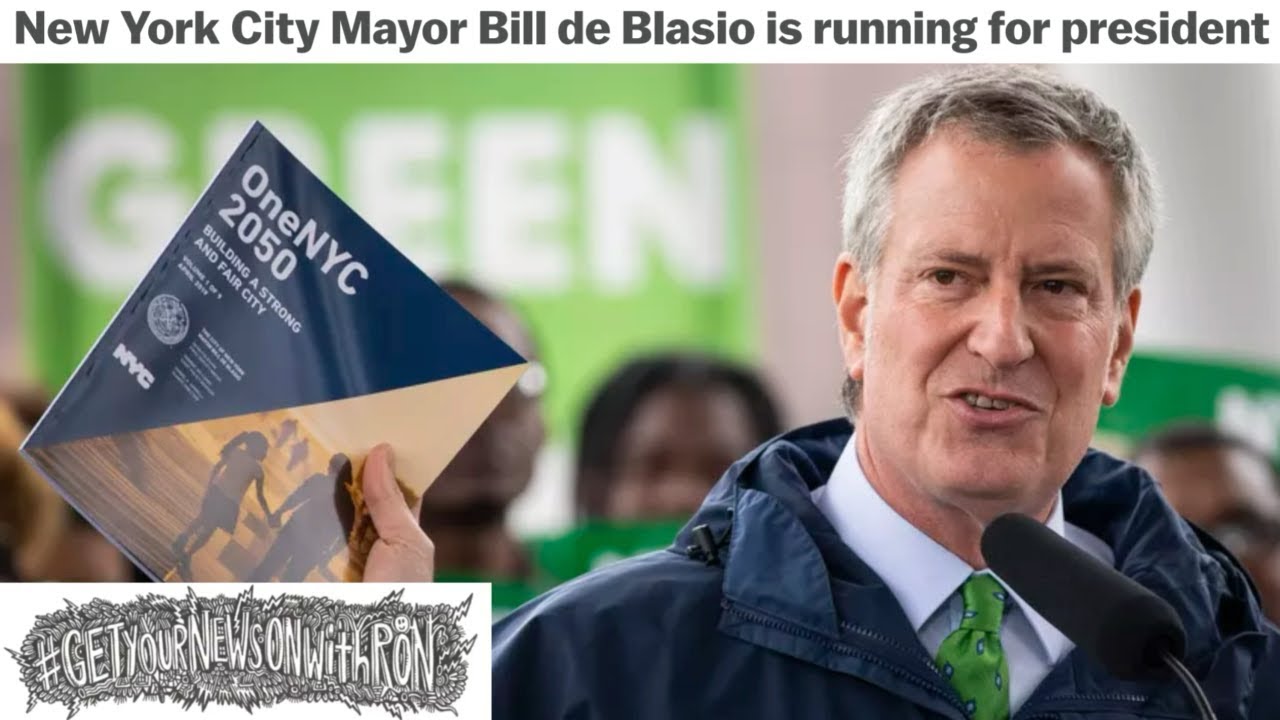 Bill de Blasio Running For President - Nobody Cares - YouTube