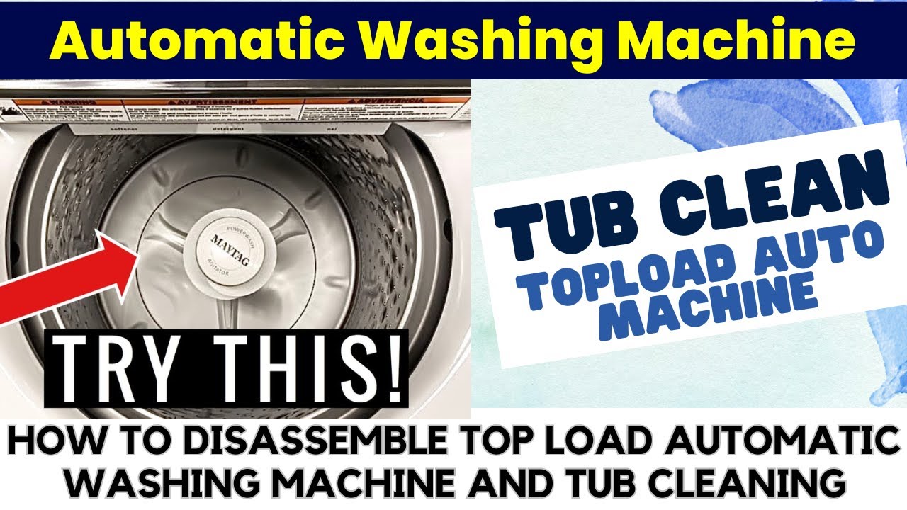 How to Clean Your Automatic Washing Machine's Tub at Home? - YouTube