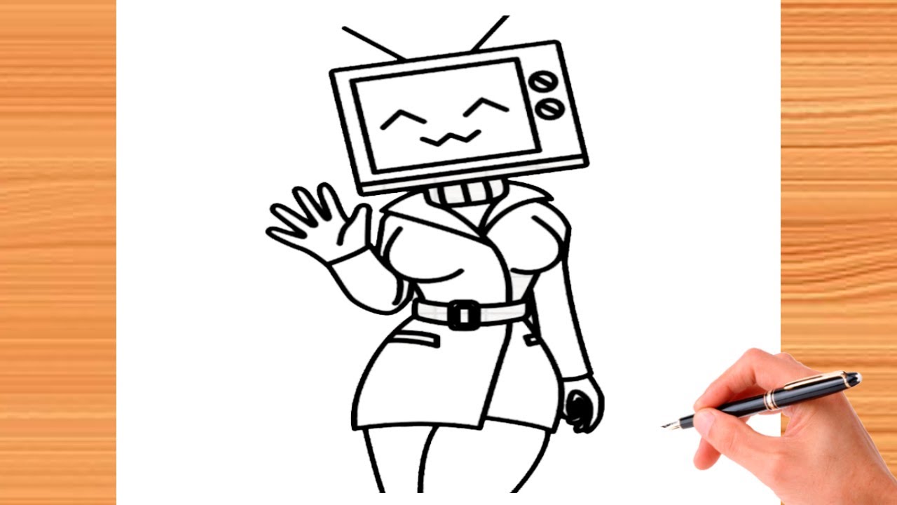 How to Draw TV Woman easy - Skibidi Toilet | Drawing Step by Step - YouTube