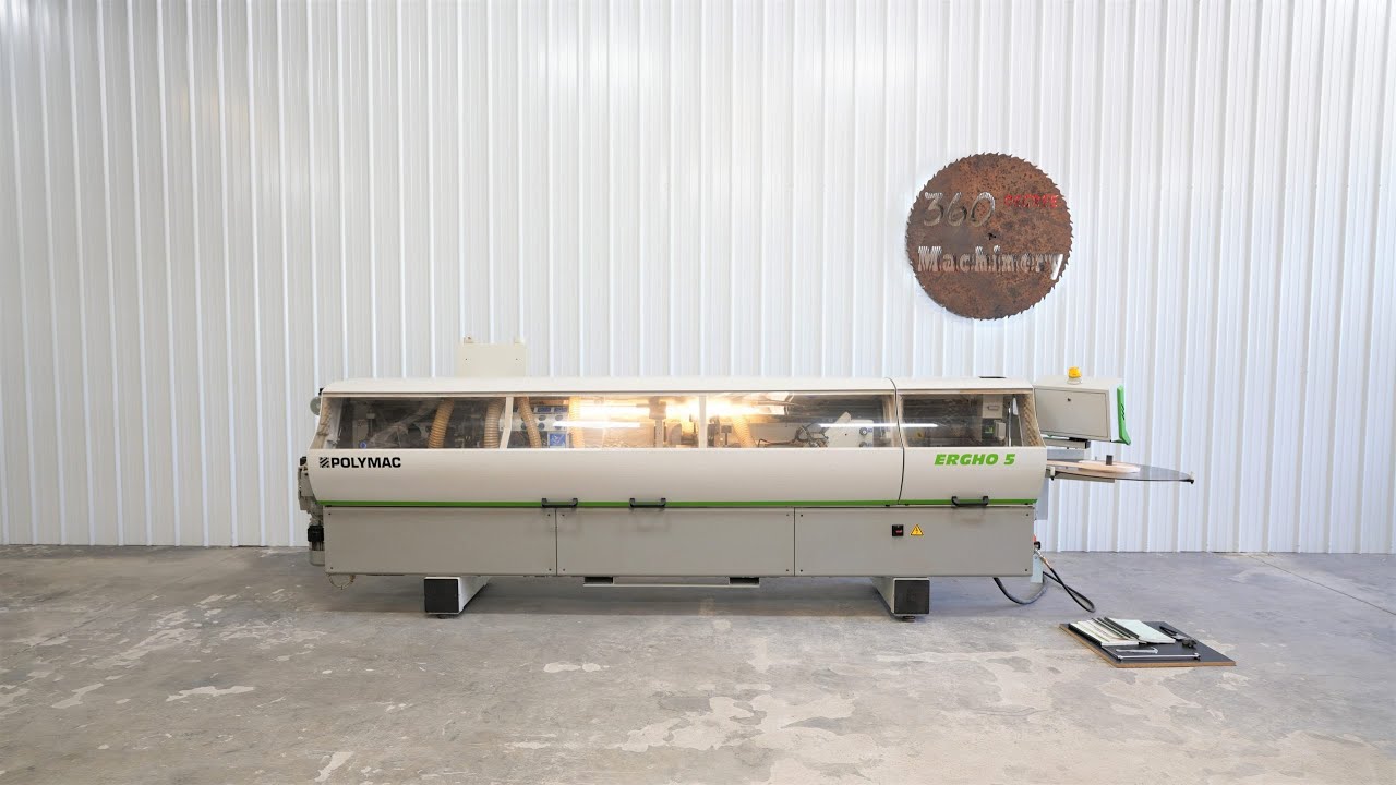 2003 BIESSE POLYMAC ERGHO 5 EDGEBANDER - YouTube